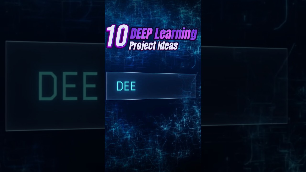 10 Deep Learning Final Year Projects with Source Code || 10 Deep Learning Projects with Source Code