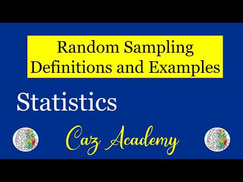 Sampling Methods Definitions & Examples - Random and Non-Random Sampling - Statistics - CAZ Academy