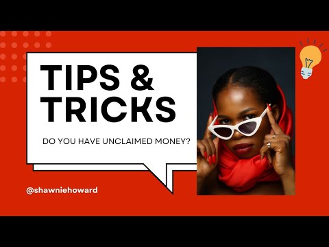 DO YOU HAVE UNCLAIMED PROPERTY AND NOT KNOW IT? WATCH THIS VIDEO FOR MORE INFORMATION!