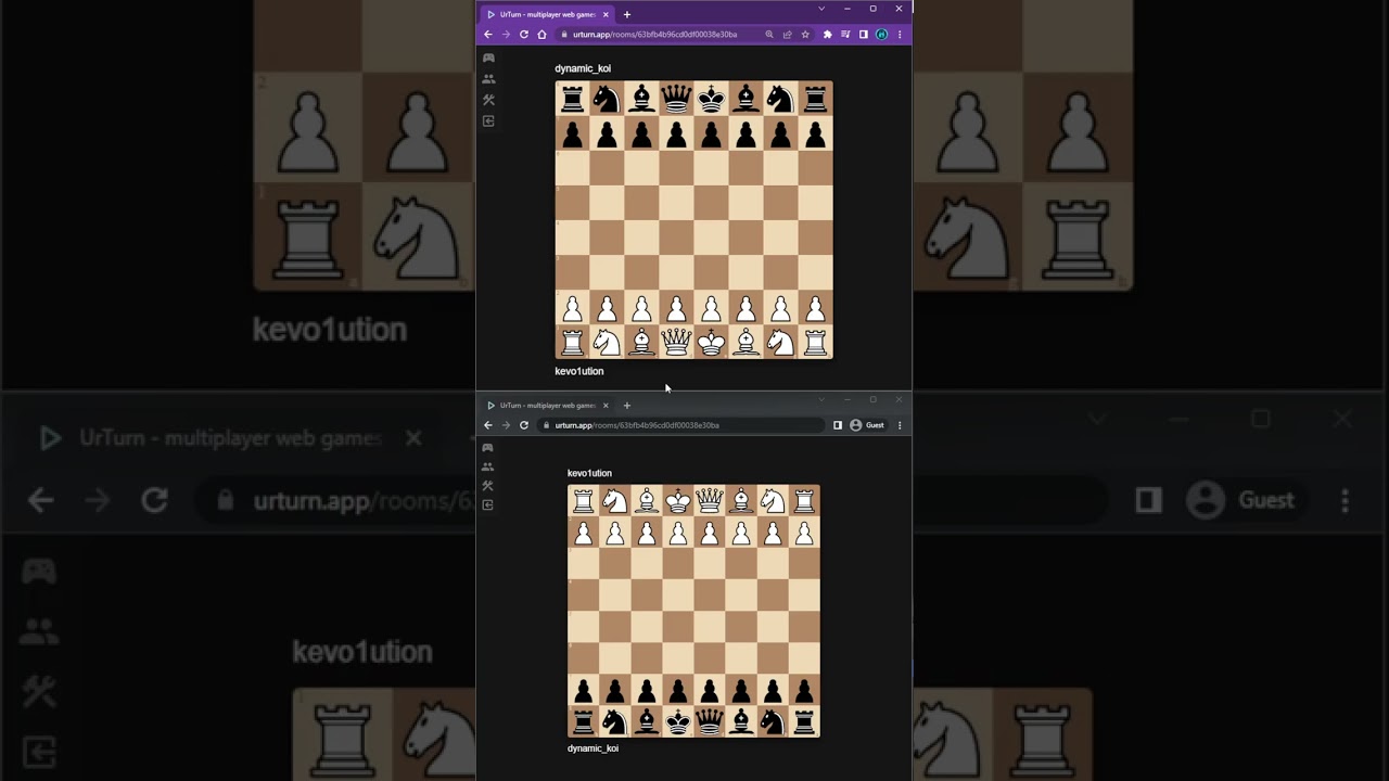 I made multiplayer chess game with 90 lines of backend code [ReactJS + UrTurn]