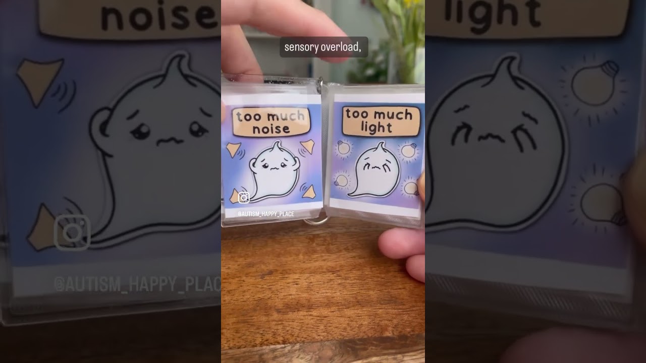 autistic meltdown & sensory overload communication cards 💛