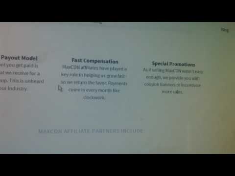 The Highest Paying CDN Affiliate Program! - MaxCDN