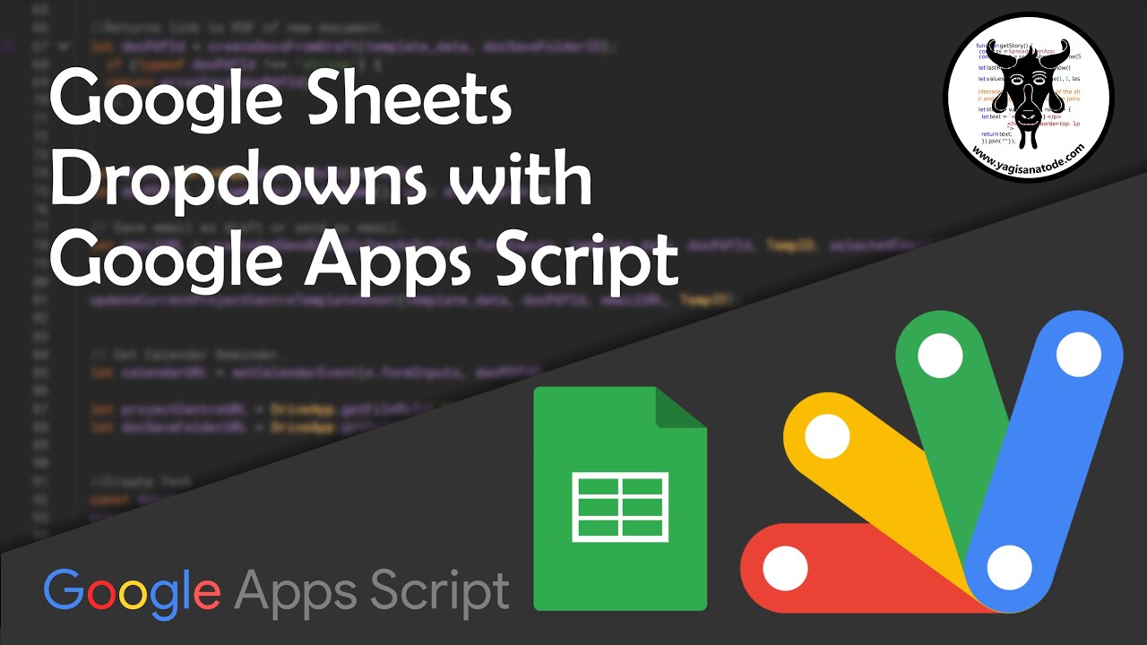 Create Google Sheets Dropdowns with Google Apps Script