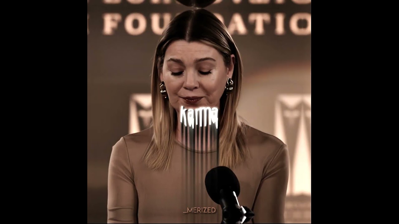 meredith grey- dress is karma (after effects project file)