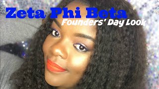 236: Zeta Phi Beta Founders' Day Makeup Tutorial Look 1