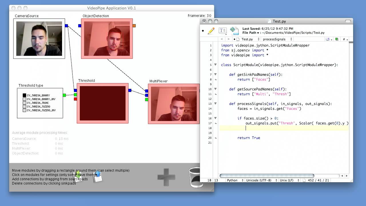 VideoPipe: Embedding Python scripts
