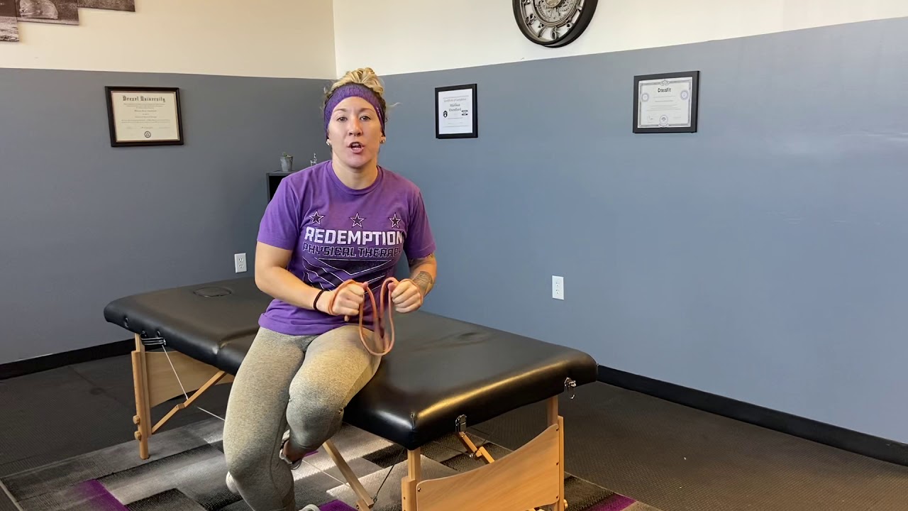 Banded Prone Behind the Neck Press