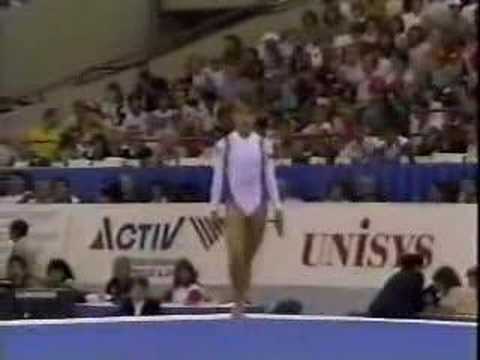 gymnast Silvia Mitova – 1991 World’s FX – Gymnastics Coaching.com
