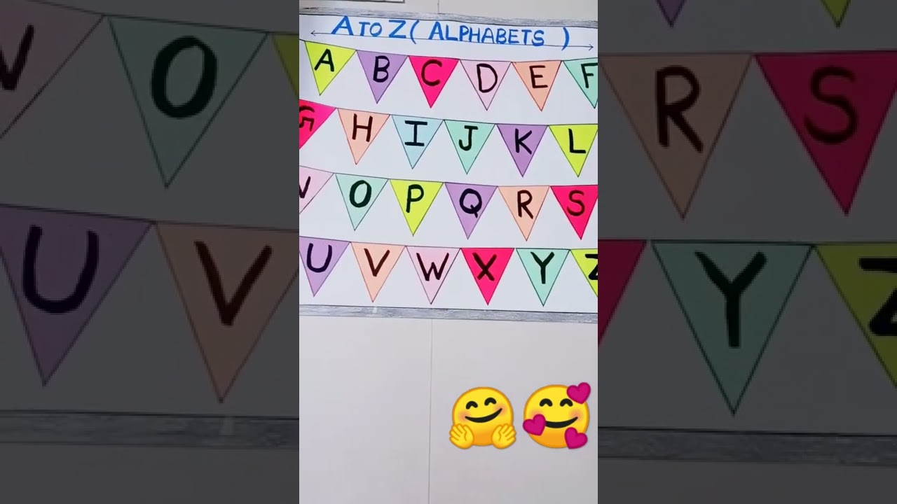 #AtoZ #Alphabets #Chart #shorts  #youtubeshorts
