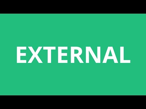How To Pronounce External - Pronunciation Academy