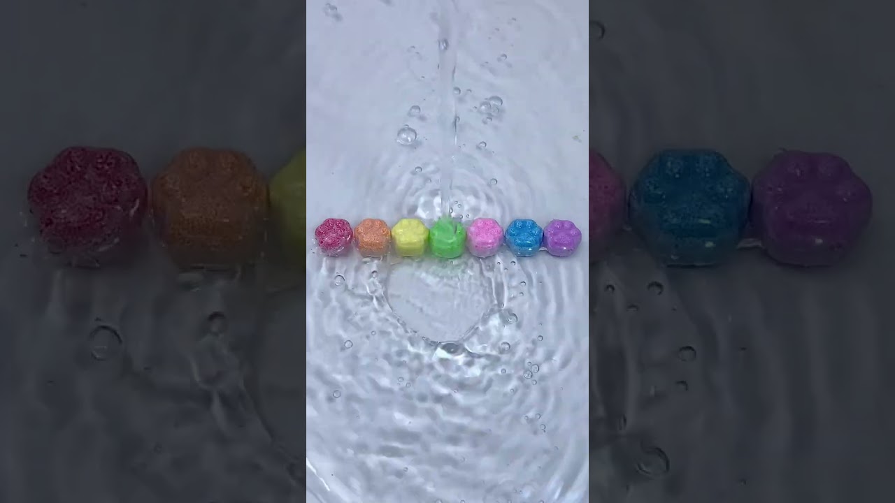 ASMR DIG A MYSTERY FUFUSQUISHY 7PCS Rainbow Catpaw KIT!!