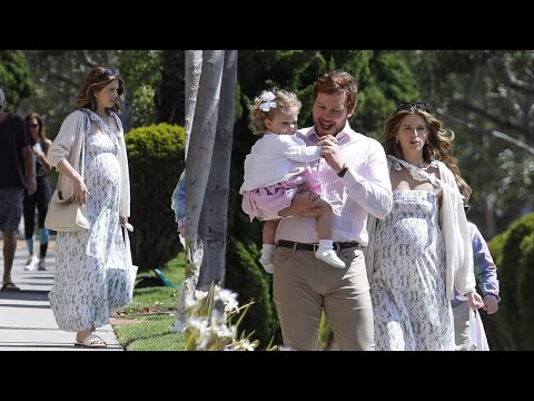 Chris Pratt and pregnant Katherine Schwarzenegger bring along their children for Easter services