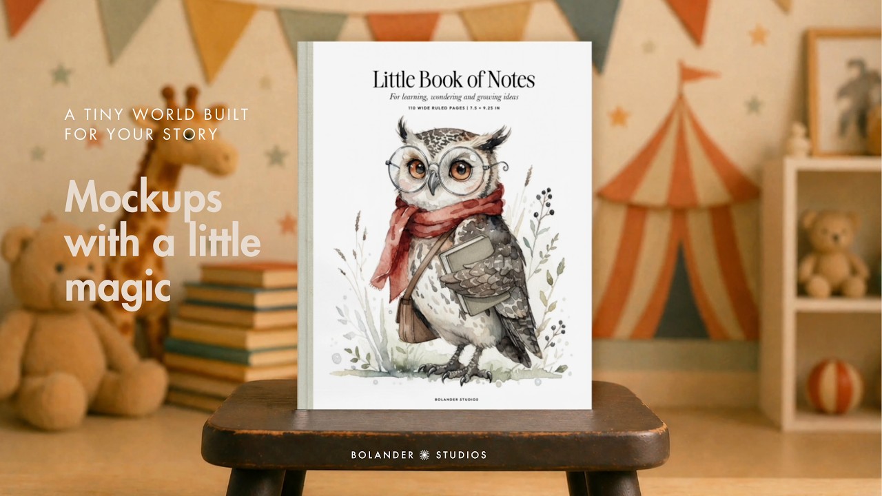 Create Art-Directed Notebook Mockups in Canva (7.5 x 9.25 KDP)