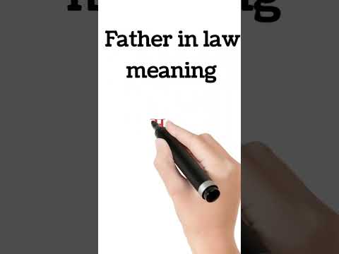 Father in law meaning in hindi||father in law ko hindi mein kya kahte hain #english#shorts
