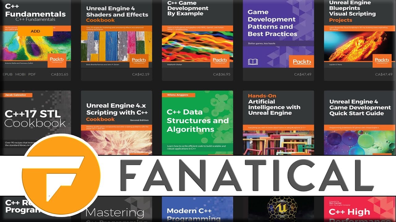 Massive Unreal, Unity, Blender & C++ eBook Bundles by Fanatical