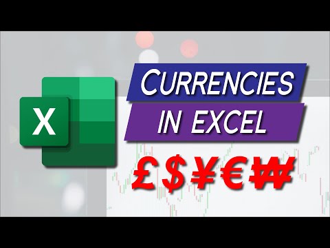 Currencies in Excel