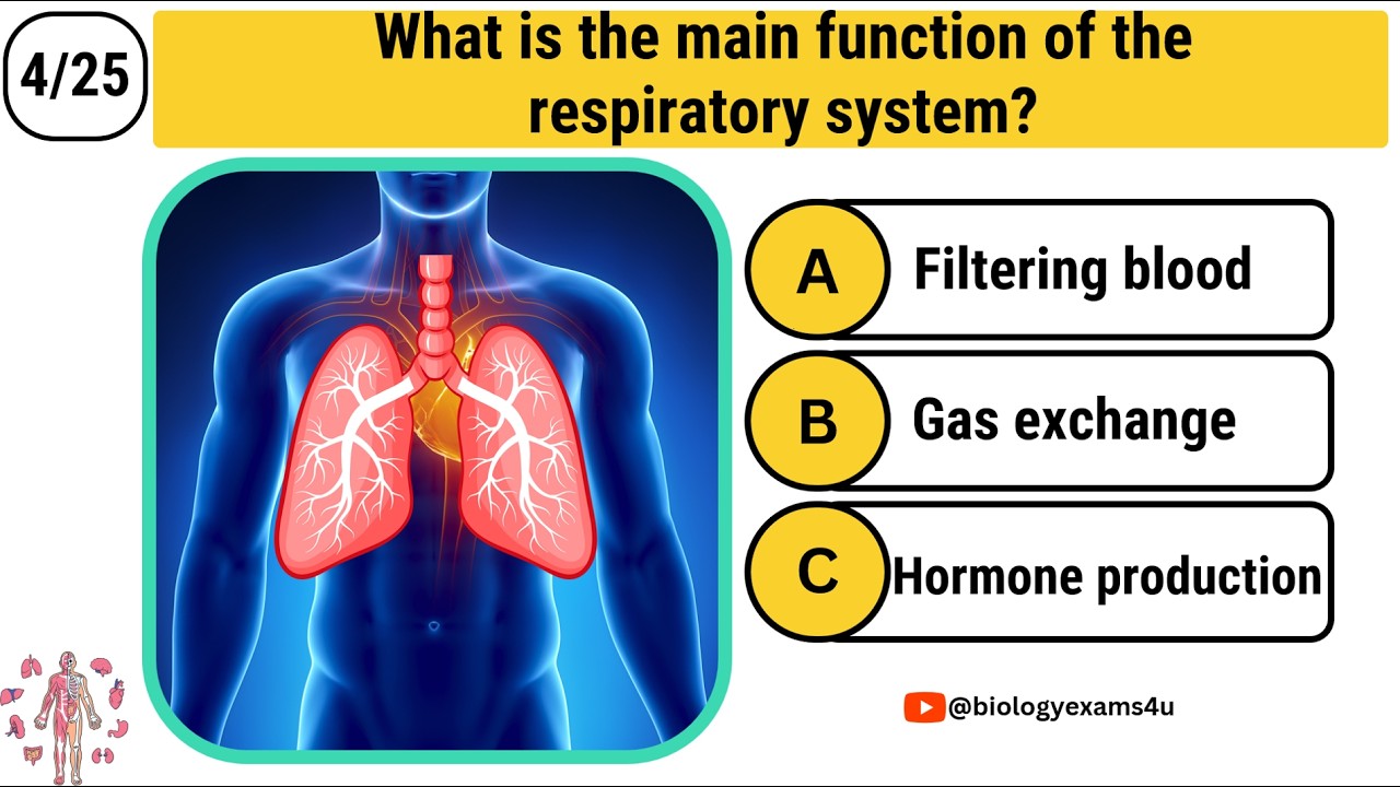 Quiz on Human Body Systems|| Interactive MCQ on Human Body Systems with answers