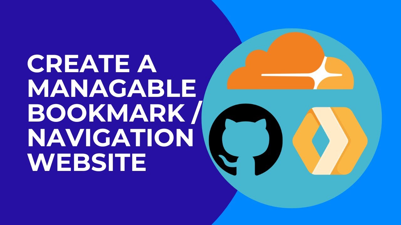 Create A Manageable Bookmark and Navigation Site Using Cloudflare Worker