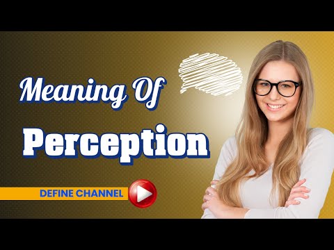 The Meaning of Perception: What Is Perception and Definition Of Perception? YOU SHOULD KNOW!!