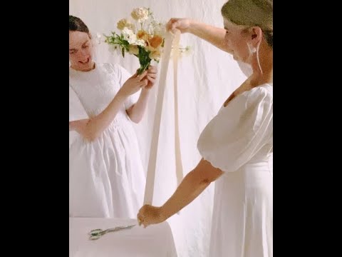 How to Tie a Wedding Bouquet Ribbon Bow