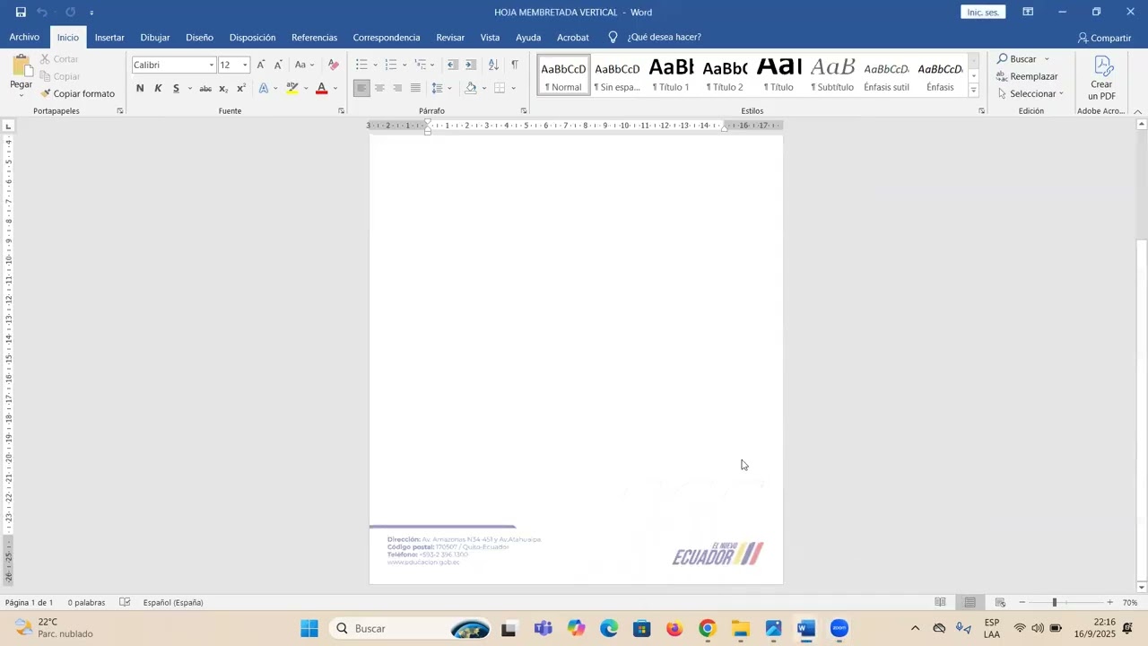 Vertical and horizontal letterheads 2025