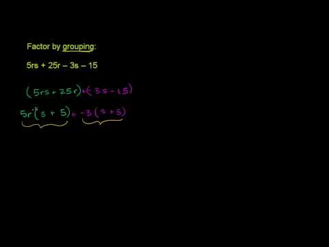 Factor expressions by grouping