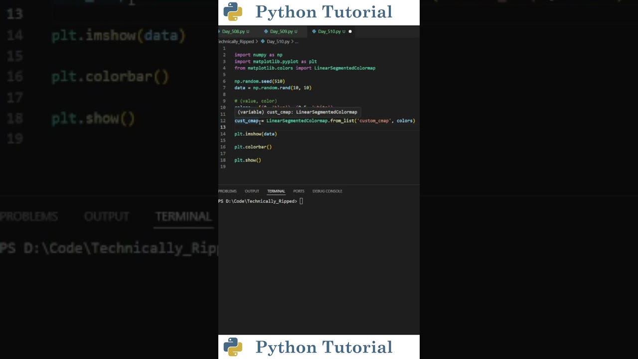 Creating Custom Colormaps In Matplotlib | Python Tutorial