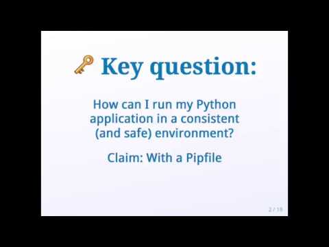 Pipfile and pipenv (Python Frederick)