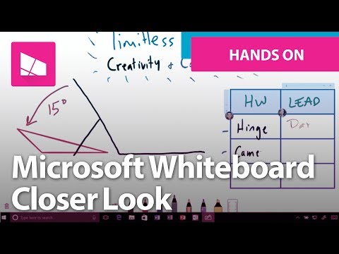Closer Look at Microsoft's upcoming Whiteboard app