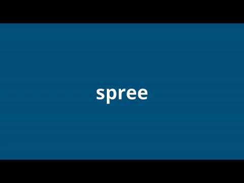 what is the meaning of spree