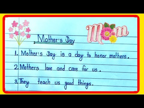 10 lines on mother's day |essay on mother's day in english|mother's day essay 10 lines in english