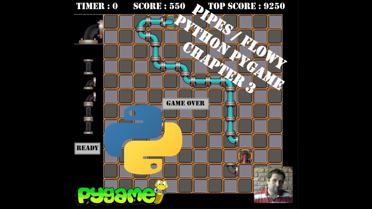 Pipes / Flowy - Chapter 3 | Python | Pygame Module | Programming Beginners