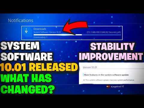 NEW PLAYSTATION 4 SYSTEM SOFTWARE UPDATE 10.01 RELEASED! DOWNLOAD IT NOW!