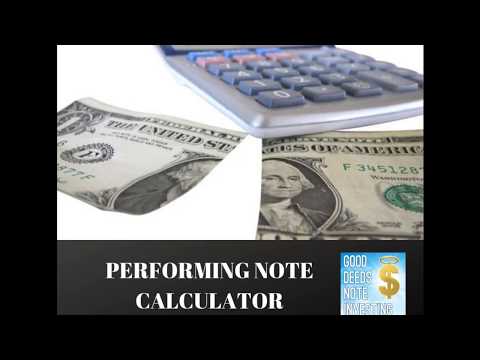 Performing Note Calculator - Calculating Yield in Excel