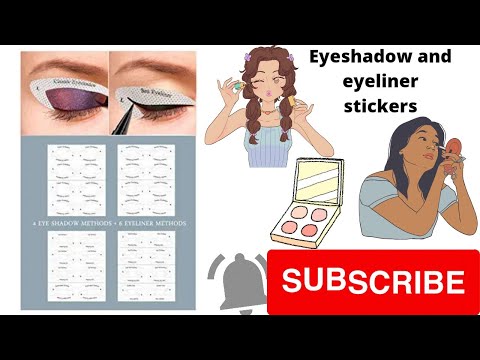 Eye #Makeup Quick #Eyeliner #Eye-shadow Stencil Stickies | Apply #eyeshadow and eyeliner very easy