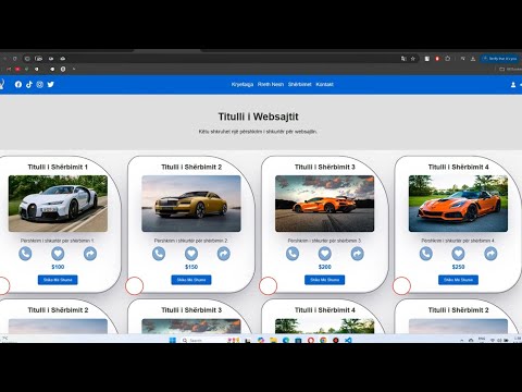 HTML & CSS Car Website – Clean Menu, Logo, and Unique Post Design