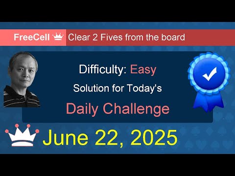 Microsoft Solitaire Collection: FreeCell - Easy - June 22, 2025