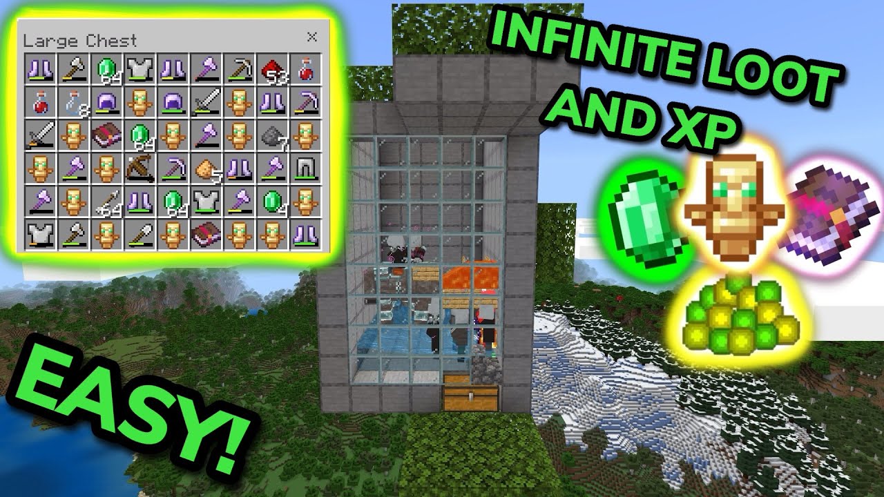 SUPER SIMPLE 1.21 RAID FARM TUTORIAL in Minecraft Bedrock (MCPE/Xbox/PS/Switch/PC) - Minecraft ...