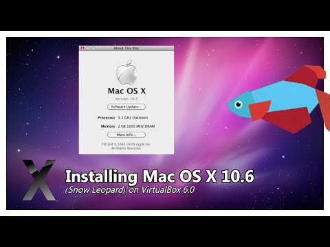 Installing Mac OS X 10.6 Snow Leopard on VirtualBox 6.0
