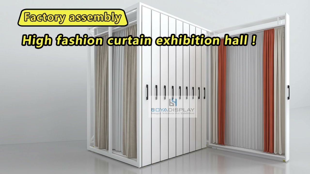 pull-out curtain display rack - boyadisplays.com
