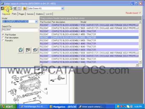 John Deere Parts catalog