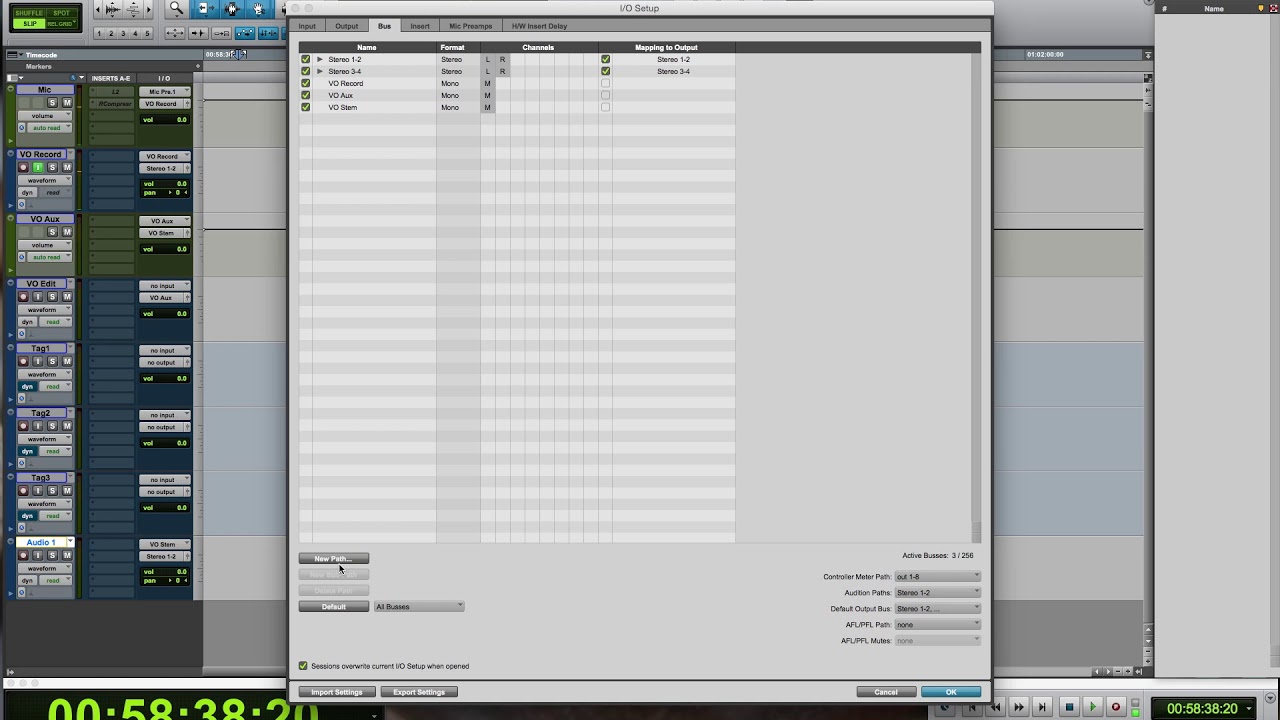 Creating a Pro Tools Template for Post Complete