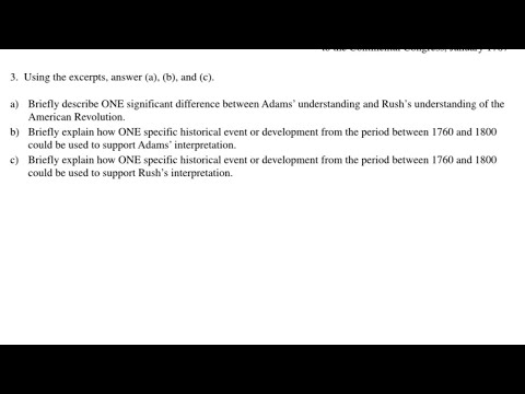How to write an AP History Short-Answer Question #SAQ
