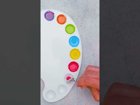 EASY! Letโs Learn How To Mix Paint Colors Like PRO #Shorts #Art๐จโ๐จ๐