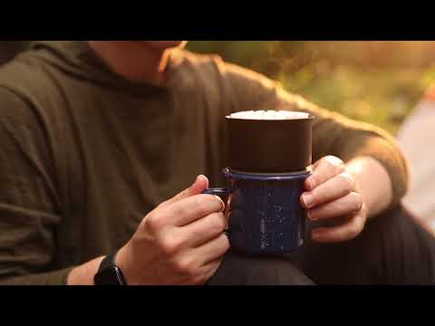 COLETTI Classic Percolator Coffee Pot  Enamel Mug Set  Camping Coffee Pot Enamel Coffee