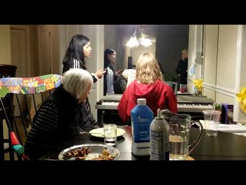 Senria & Jazzy - Singing & Piano on Elvis Presley number