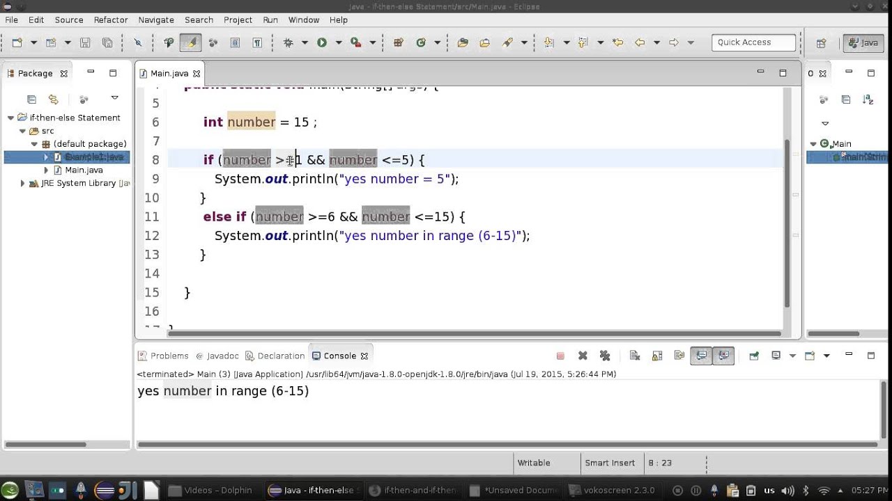 33 Java if statement else elseif جافا الشرطية | JAVA programming ...