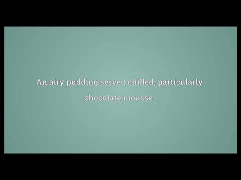 Mousse Meaning
