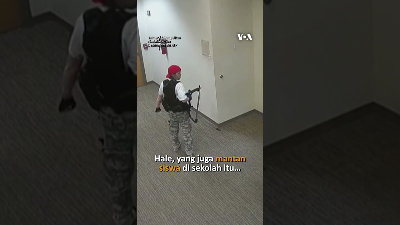 Momen Saat Penembak di Sekolah di Nashville Lancarkan Serangannya
