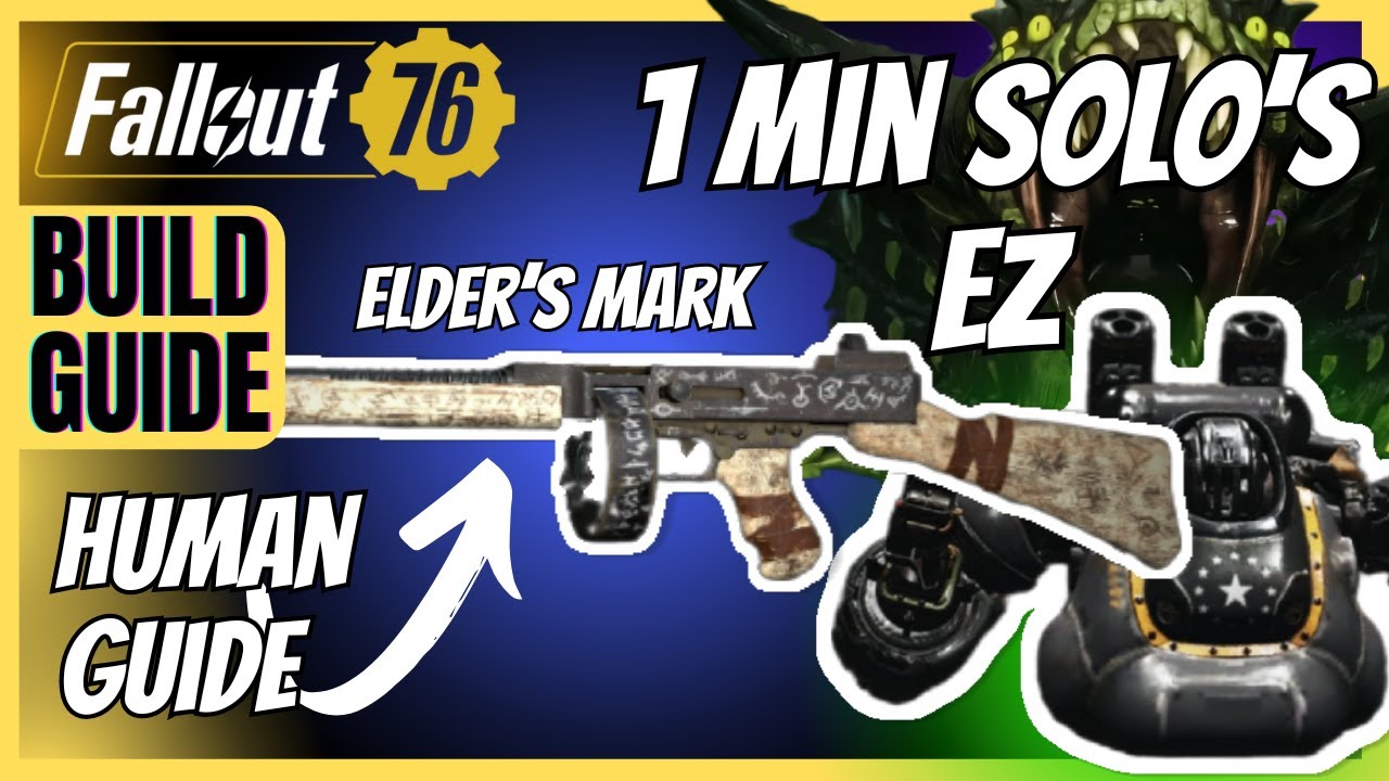 This Elder's Mark Human Commando Build Guide Solo's The Raid Bosses EZ  | Fallout 76